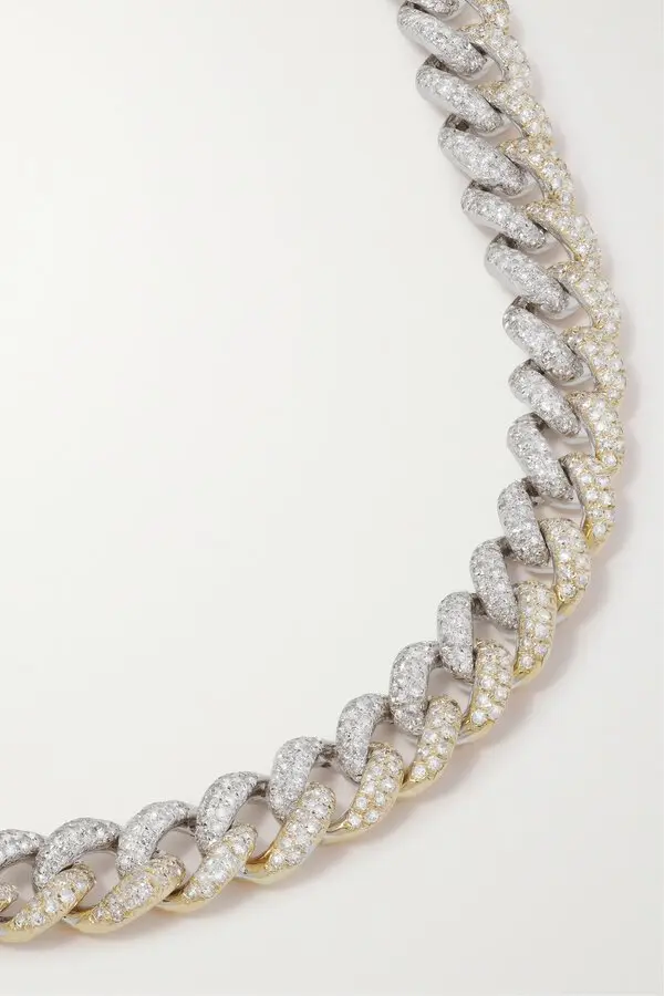 Shay Essential 18-karat Yellow And White Diamond Bracelet