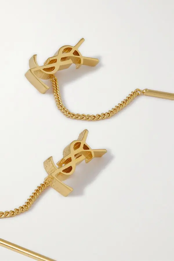 Saint Laurent Opyum Earrings - Gold