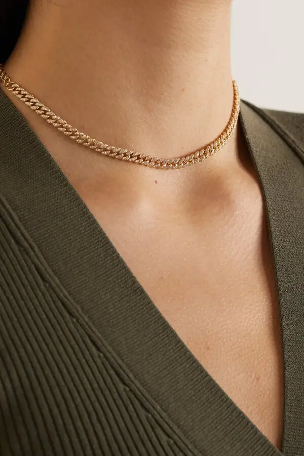 Shay Mini 18-karat Diamond Choker