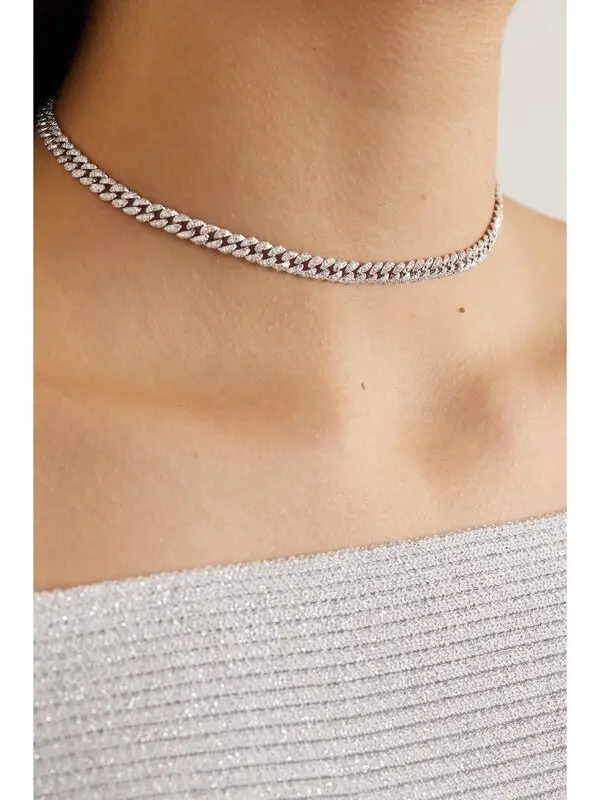 Shay Mini 18-karat Diamond Choker