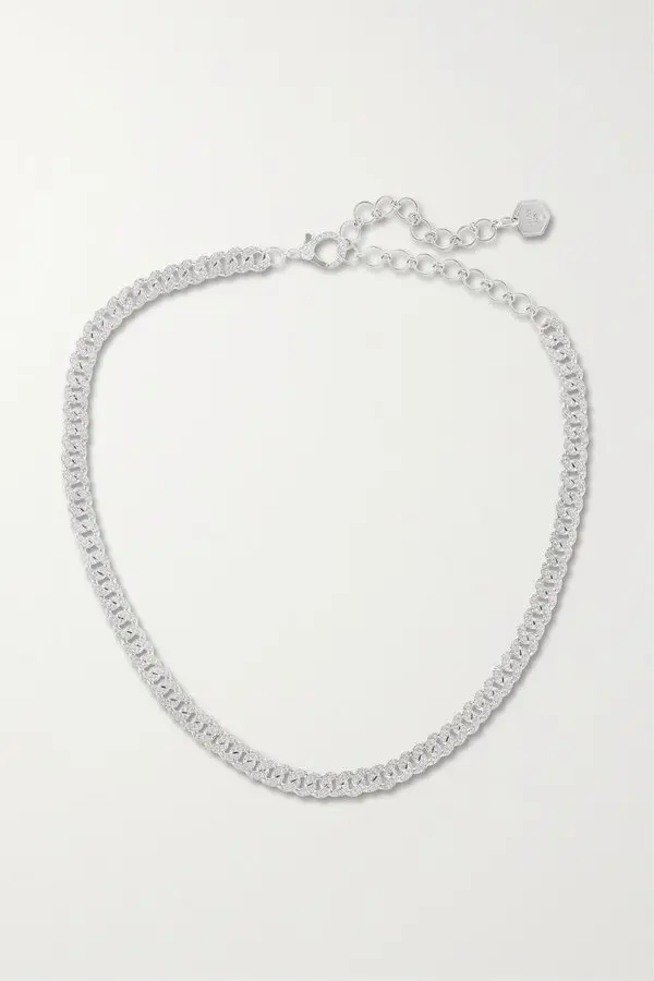Shay Mini 18-karat Diamond Choker - White Gold
