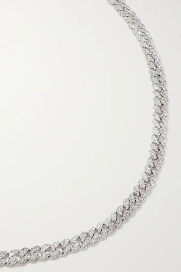 Shay Mini 18-karat Diamond Choker - White Gold