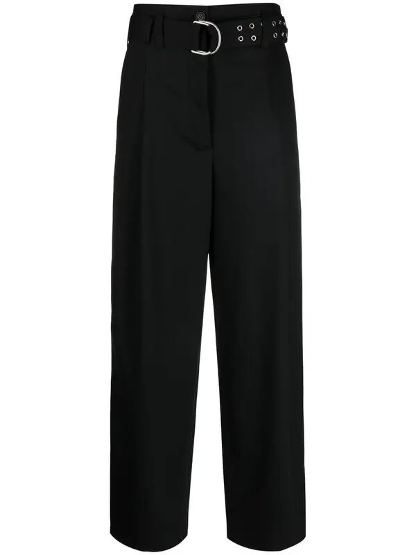 Philosophy Di Lorenzo Serafini Belted Wide Leg Trousers - Black