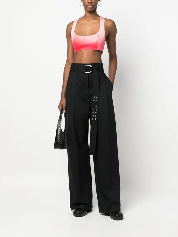 Philosophy Di Lorenzo Serafini Belted Wide Leg Trousers - Black