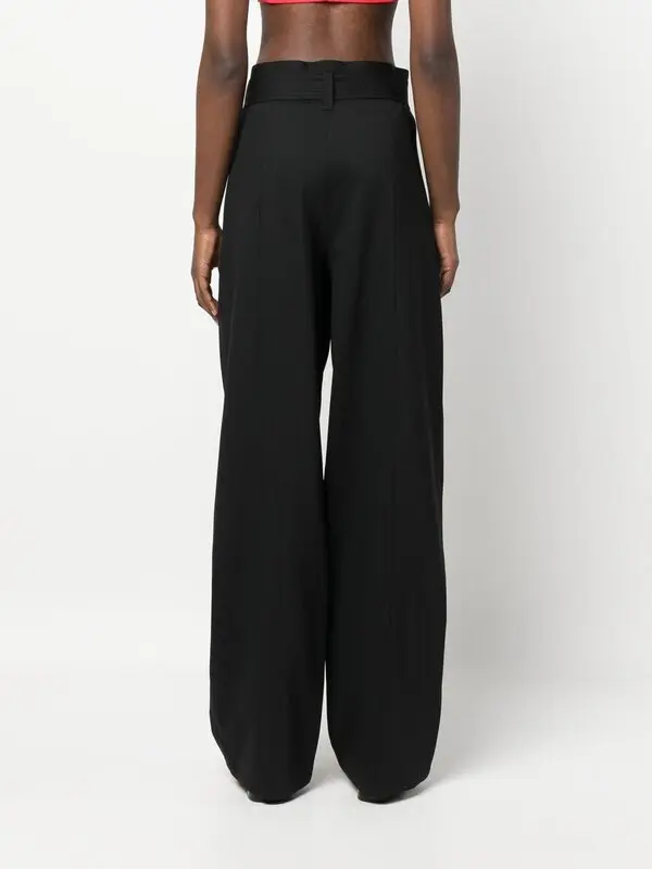 Philosophy Di Lorenzo Serafini Belted Wide Leg Trousers - Black
