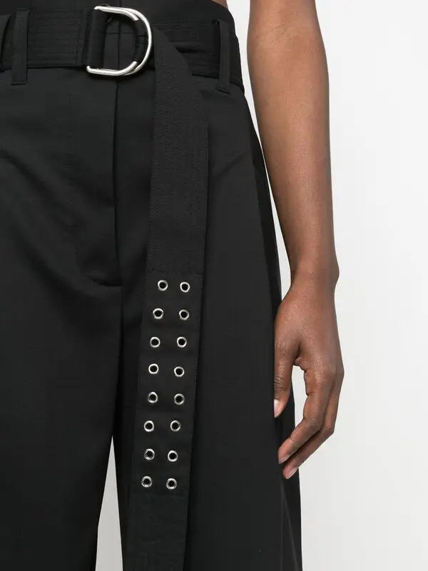 Philosophy Di Lorenzo Serafini Belted Wide Leg Trousers - Black