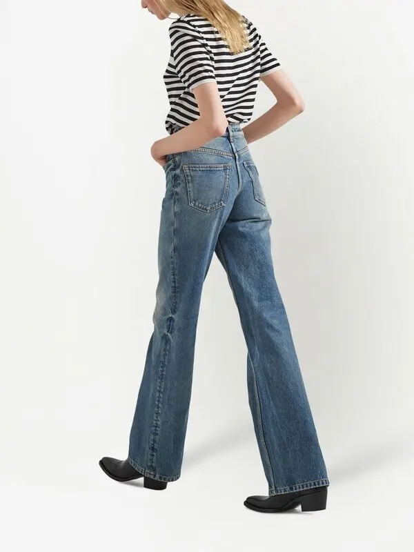 Prada Bleached-effect Straight-leg Jeans