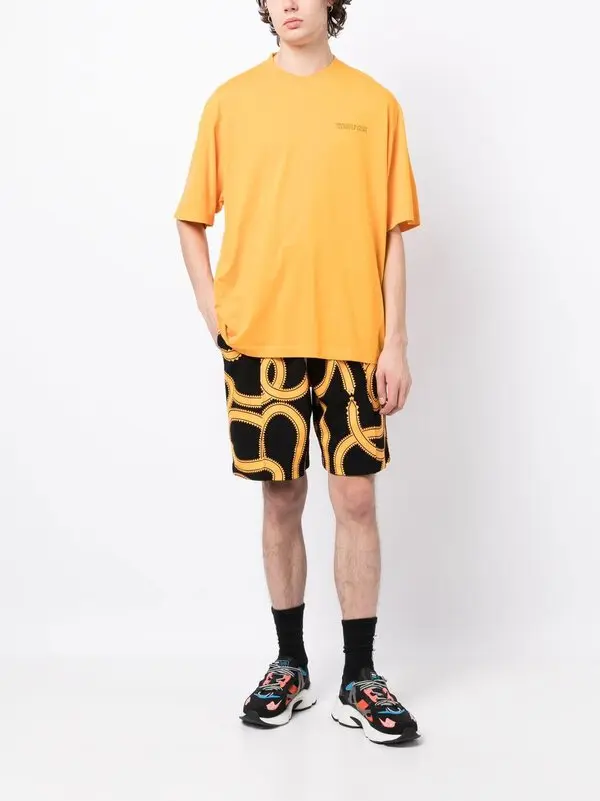 COUNTY OF MILAN Marcelo Burlon Snakes Print Track Shorts