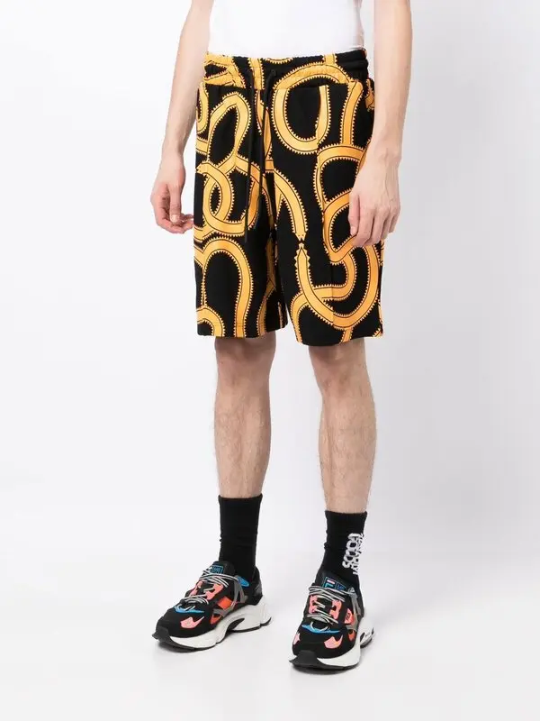 COUNTY OF MILAN Marcelo Burlon Snakes Print Track Shorts