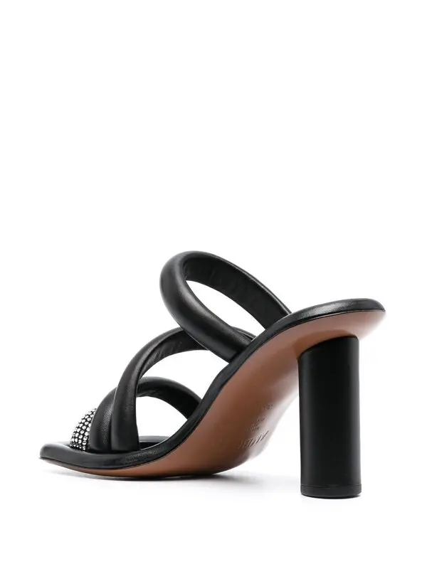 AMBUSH Crystal-embellished Leather Sandals