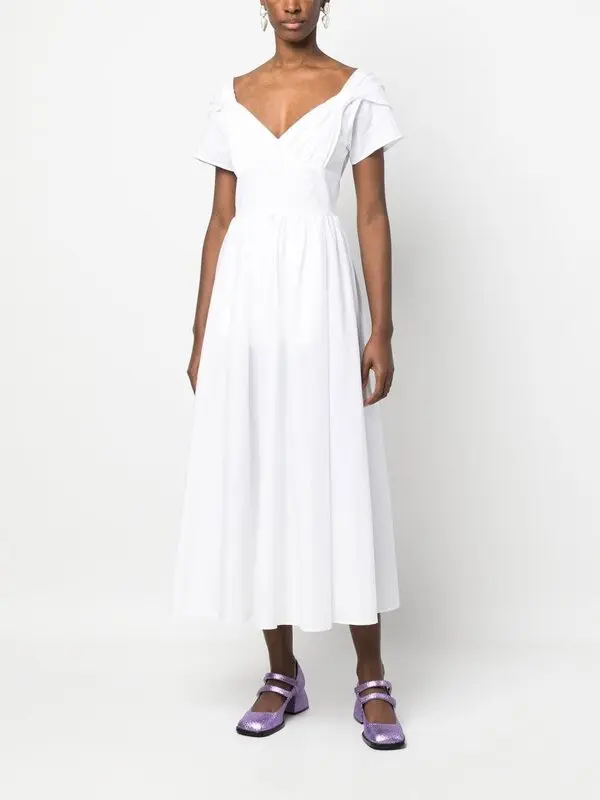 flared mid-length dress DIOR - Mid-Length Flared Dress With Belt Black Silk Faille - Size 42