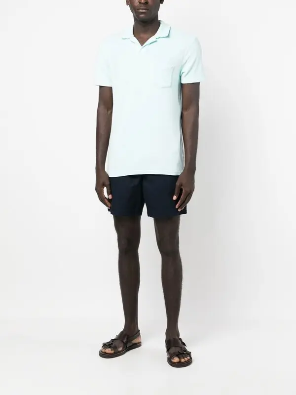 Orlebar Brown Terry Short-sleeve Polo Shirt - Blue