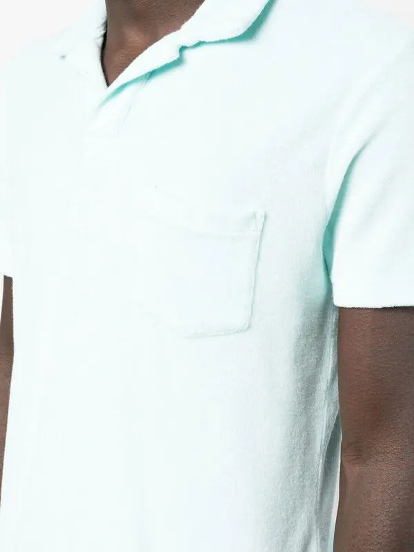 Orlebar Brown Terry Short-sleeve Polo Shirt - Blue