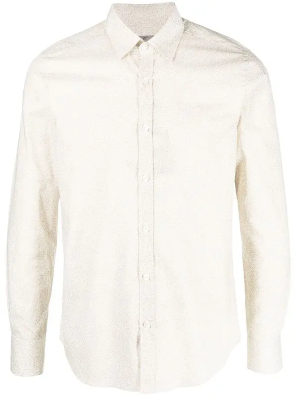 Canali Plain Button-down Shirt