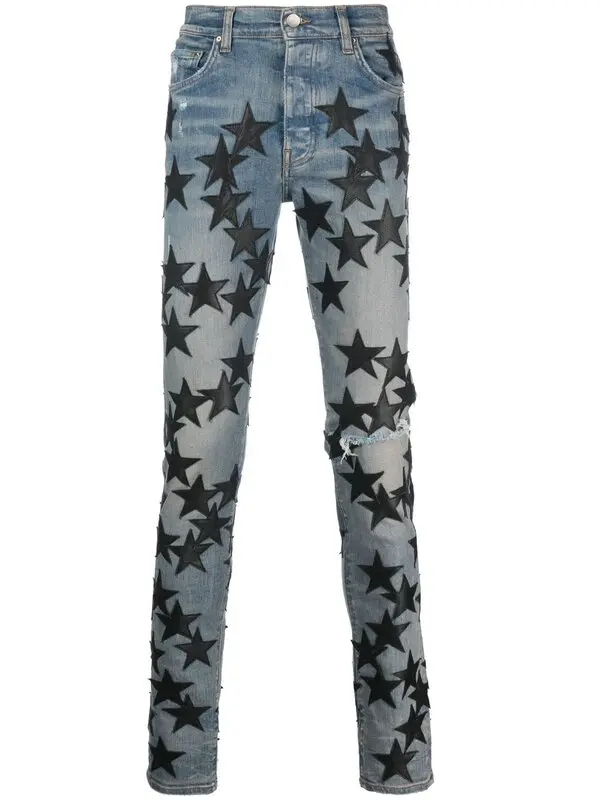Amiri Star Patch Skinny Jeans