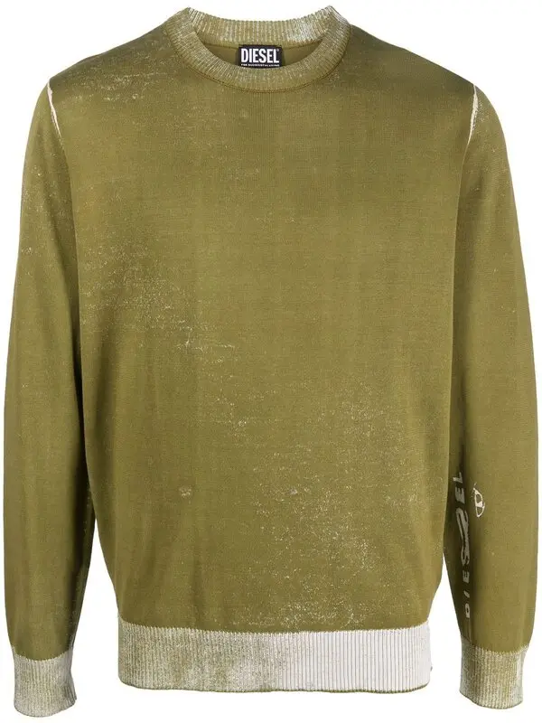 DIESEL® K-clarence Faded-effect Jumper - Green