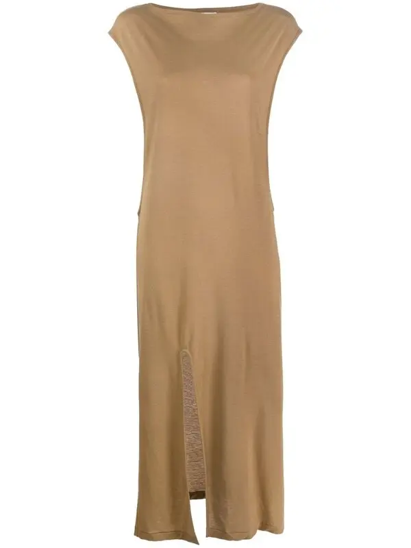 Auralee Front-slit Cut-out Dress