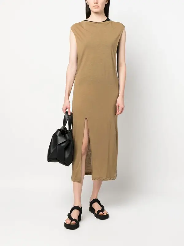 Auralee Front-slit Cut-out Dress