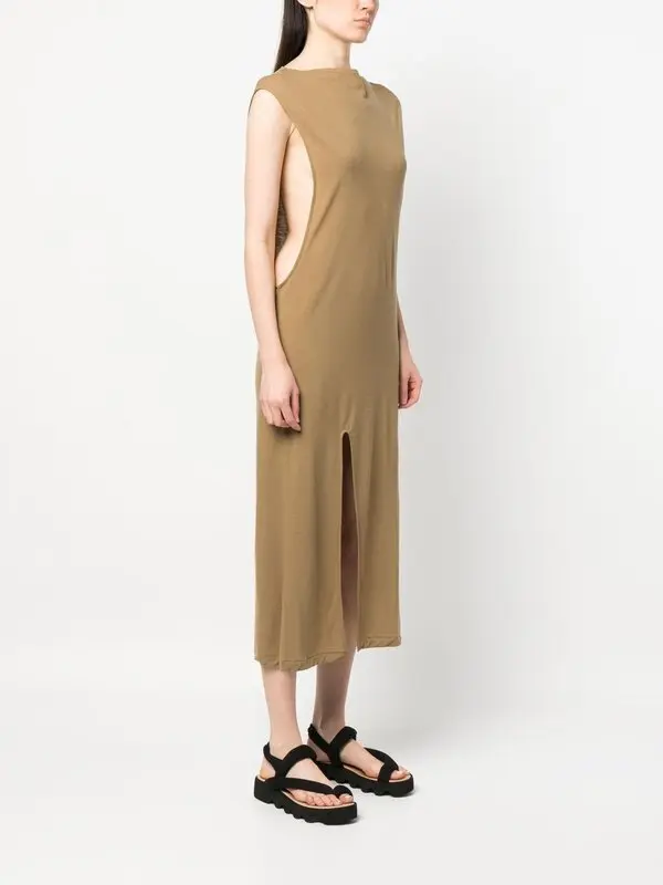 Auralee Front-slit Cut-out Dress