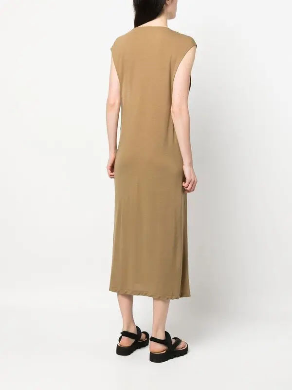 Auralee Front-slit Cut-out Dress