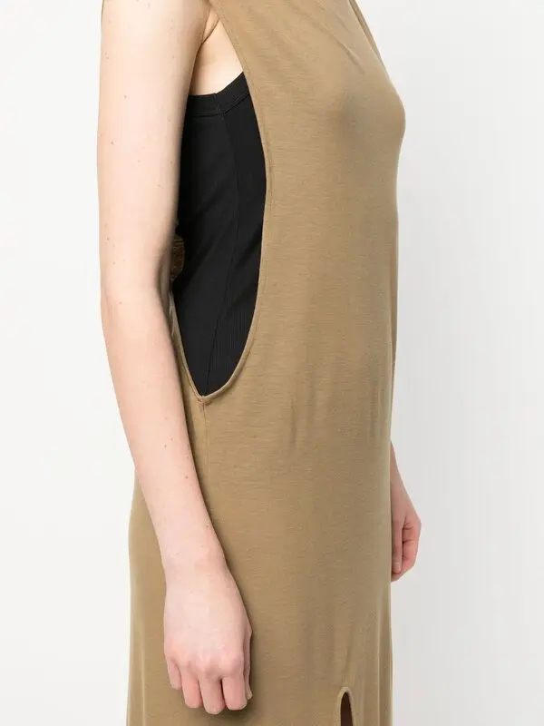 Auralee Front-slit Cut-out Dress