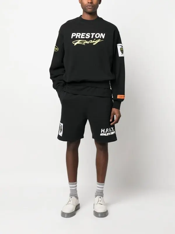 Heron Preston Slogan-print Cotton Shorts