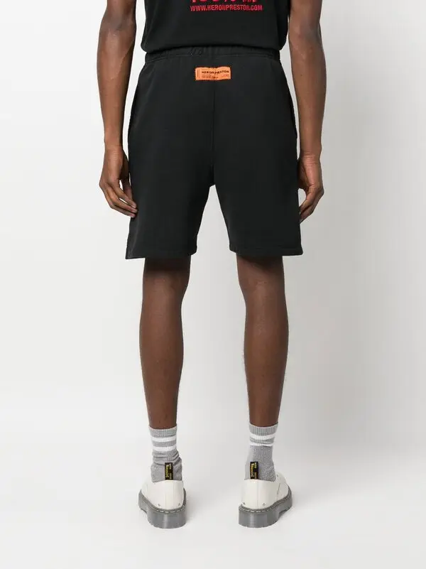 Heron Preston Slogan-print Cotton Shorts