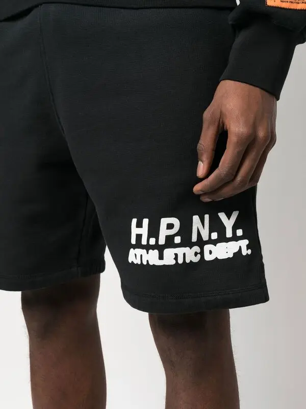 Heron Preston Slogan-print Cotton Shorts