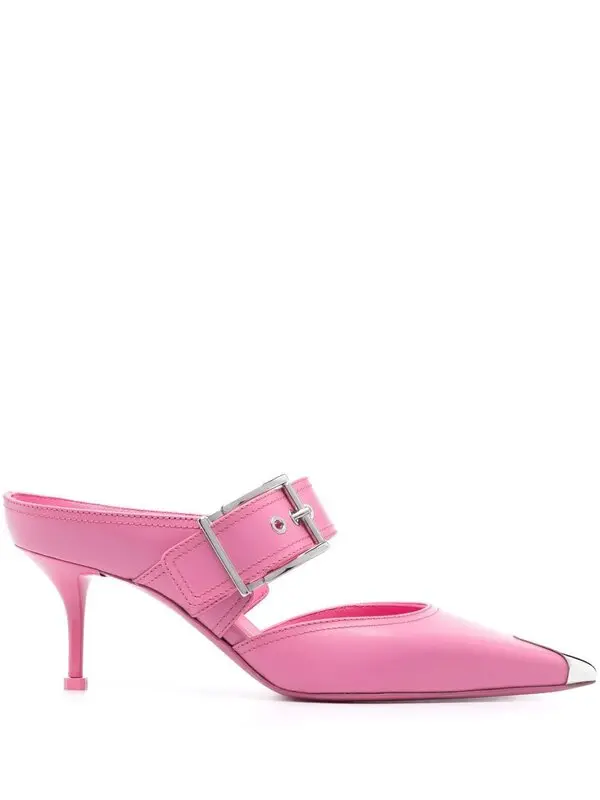 Alexander McQueen 75mm Toe-cap Mules - Pink