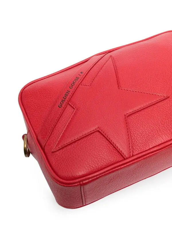 GOLDEN GOOSE Mini Star Leather Crossbody Bag - Red