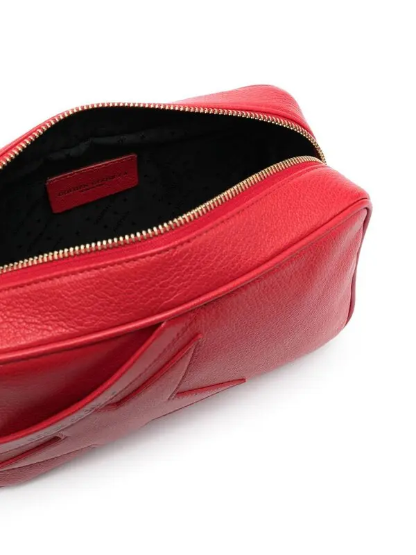 GOLDEN GOOSE Mini Star Leather Crossbody Bag - Red