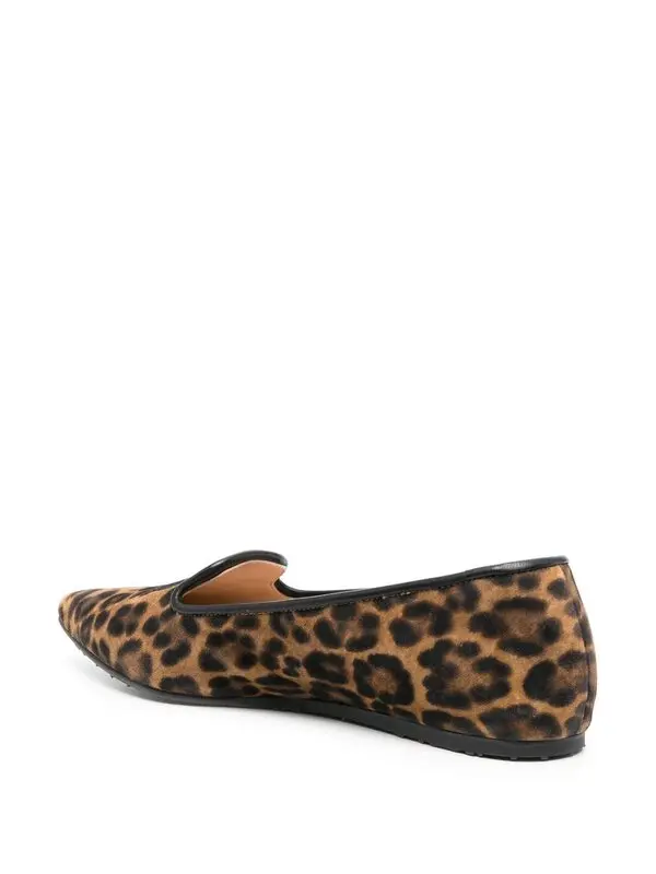 GIANVITO ROSSI Leopard-print Loafers