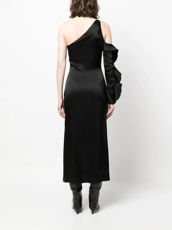 David Koma Asymmetric Ruffle-trim Dress