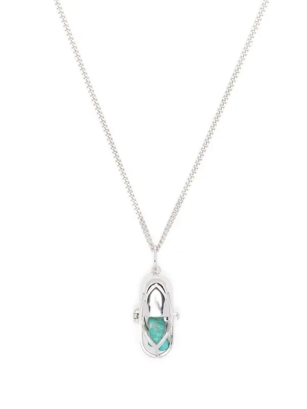CAPSULE ELEVEN Turquoise Pendant Necklace - Silver