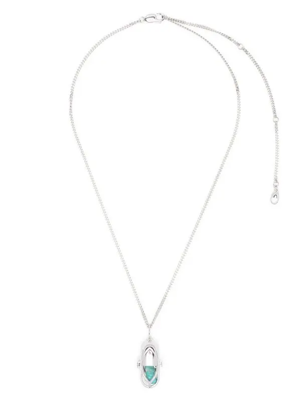 CAPSULE ELEVEN Turquoise Pendant Necklace - Silver