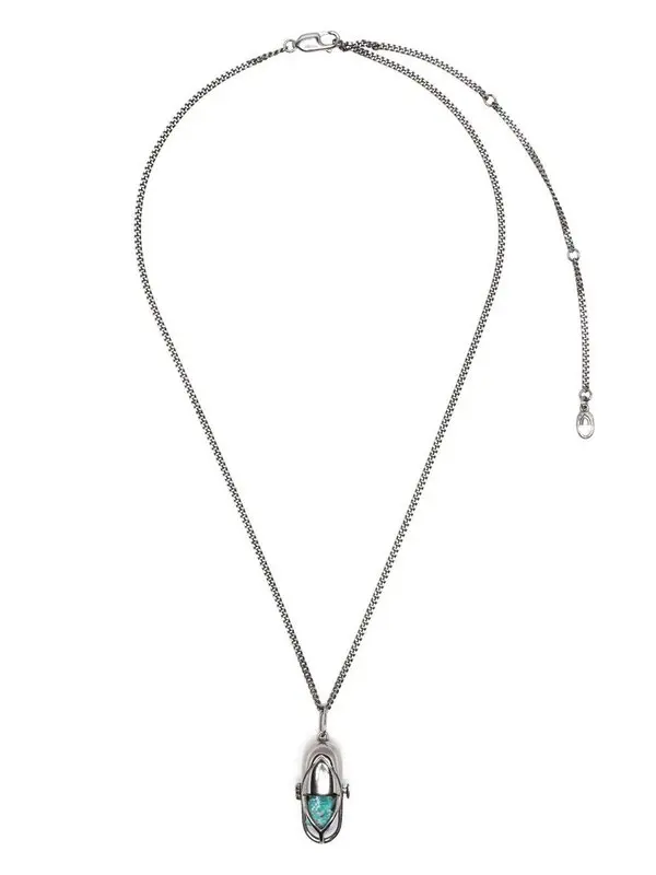 CAPSULE ELEVEN Turquoise Pendant Necklace - Silver