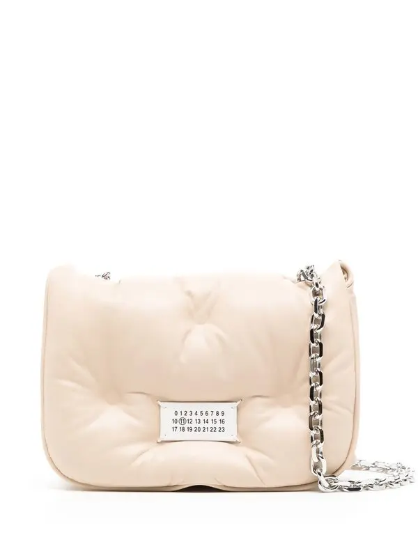 MAISON MARGIELA Small Glam Slam Flap Shoulder Bag - Neutrals