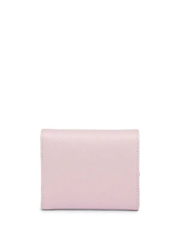 Prada Triangle-logo Saffiano Leather Wallet - Pink
