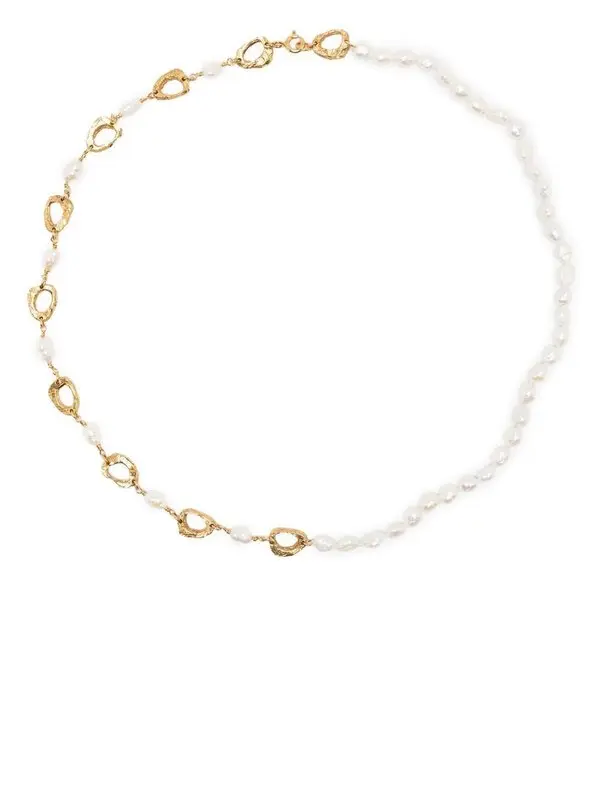 LOVENESS LEE Leucia Pearl Necklace - Gold
