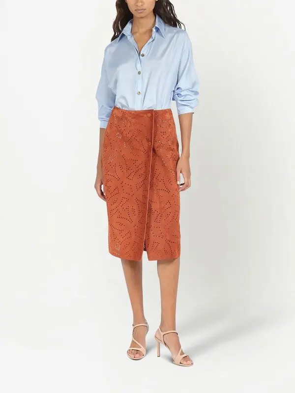 FERRAGAMO Button-front Satin Shirt
