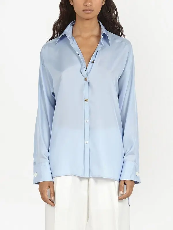 FERRAGAMO Button-front Satin Shirt