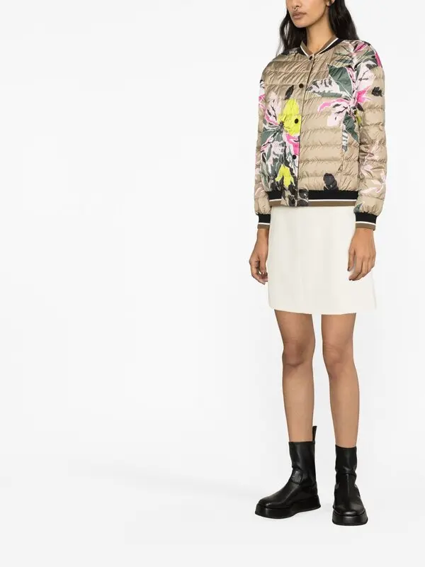 Herno Beta Flower Padded Bomber Jacket