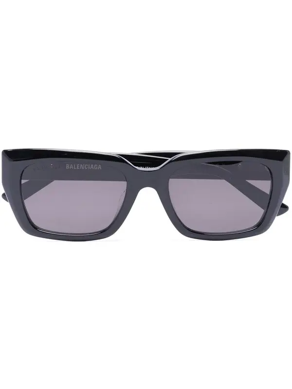 Balenciaga Square Frame Sunglasses - Black
