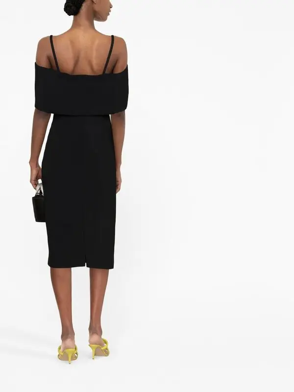 Victoria Beckham Off-shoulder Midi Dress