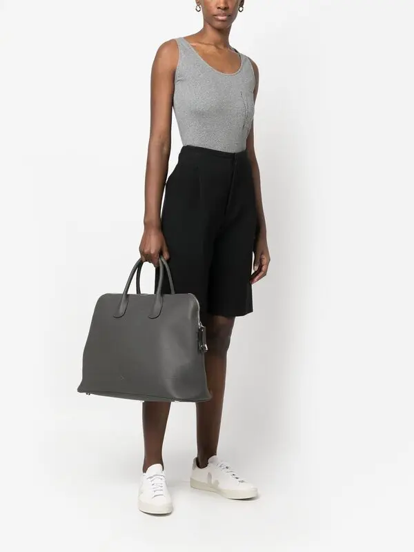 VALEXTRA Leather Tote Bag