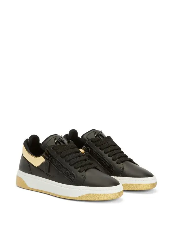 GIUSEPPE ZANOTTI Double-zip Low-top Sneakers - Black