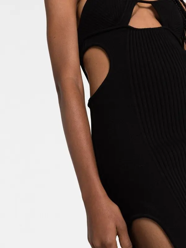Off-White Cut-out Halterneck Dress