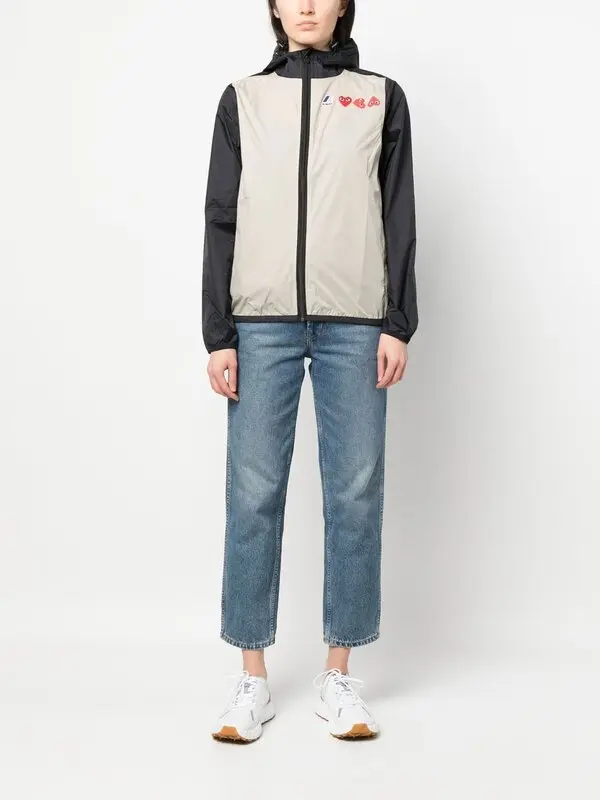 Play Comme Des Garcon Lightweight Hooded Jacket - Neutrals