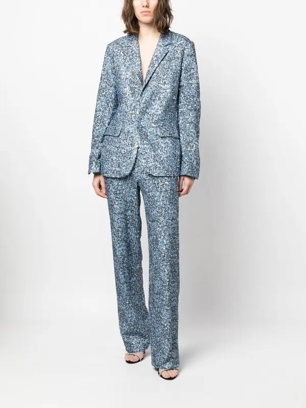 Zadig&Voltaire Sequin-embellished Straight-leg Trousers