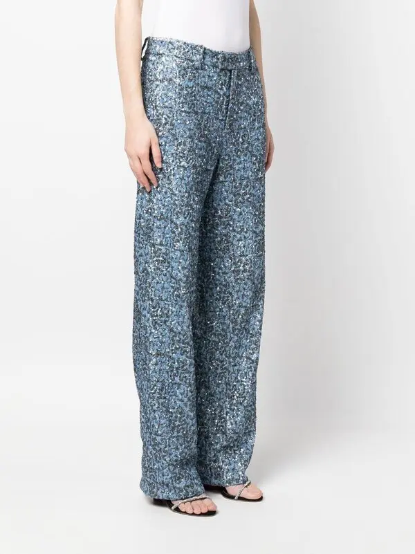 Zadig&Voltaire Sequin-embellished Straight-leg Trousers